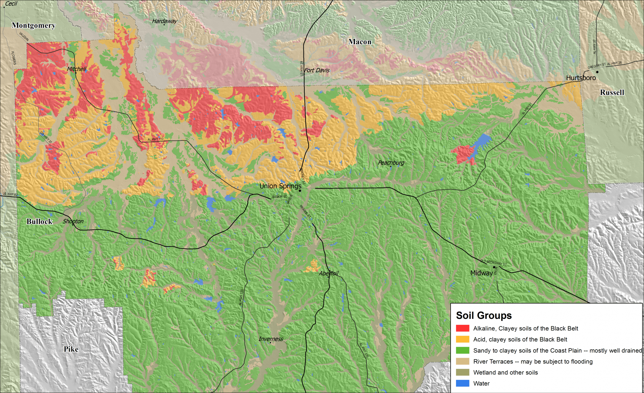 Soil Descriptions and Plant Selections for Bullock County - Alabama ...