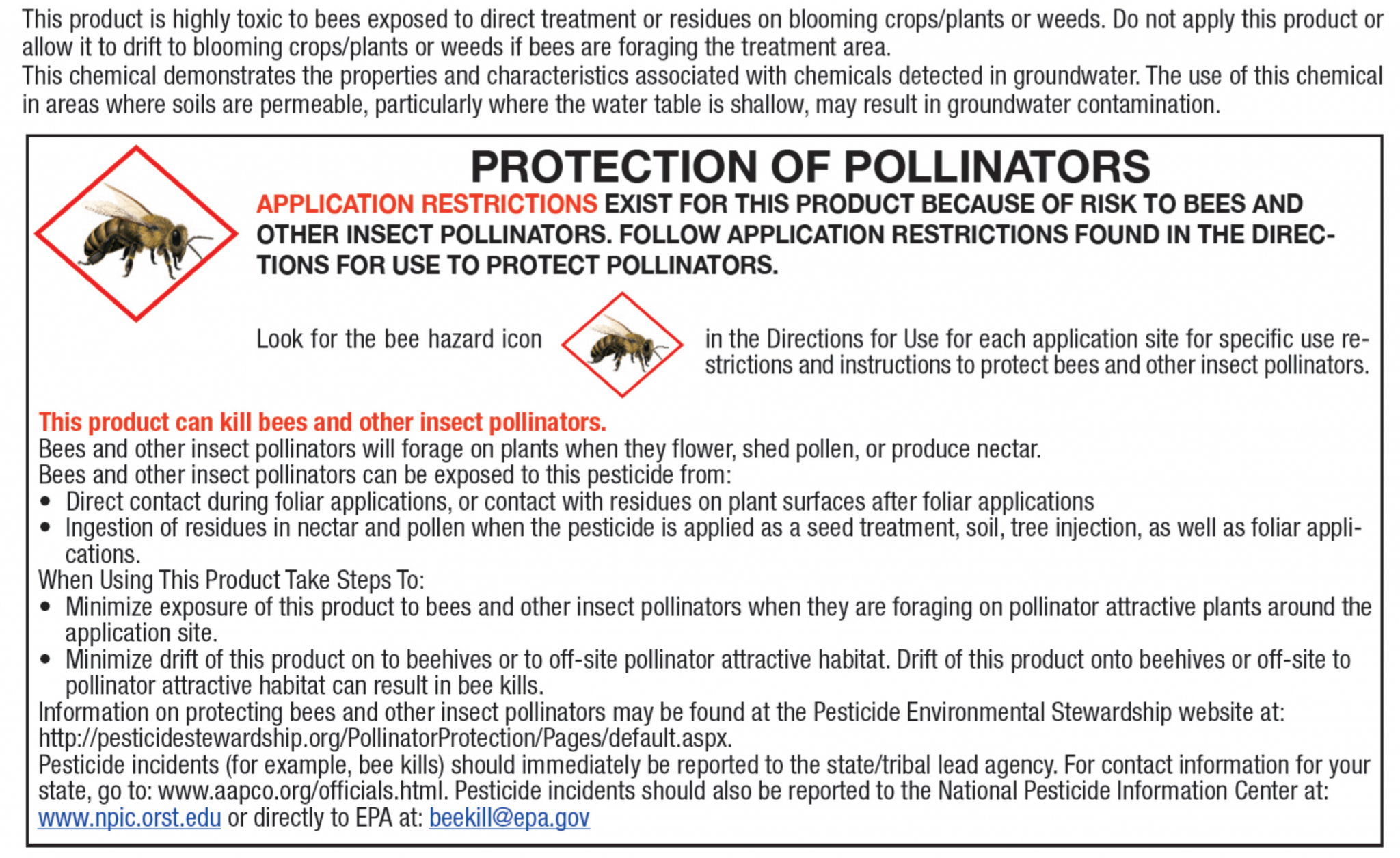 Protecting Pollinators in Urban Areas: Reducing Hazards from Pesticide ...