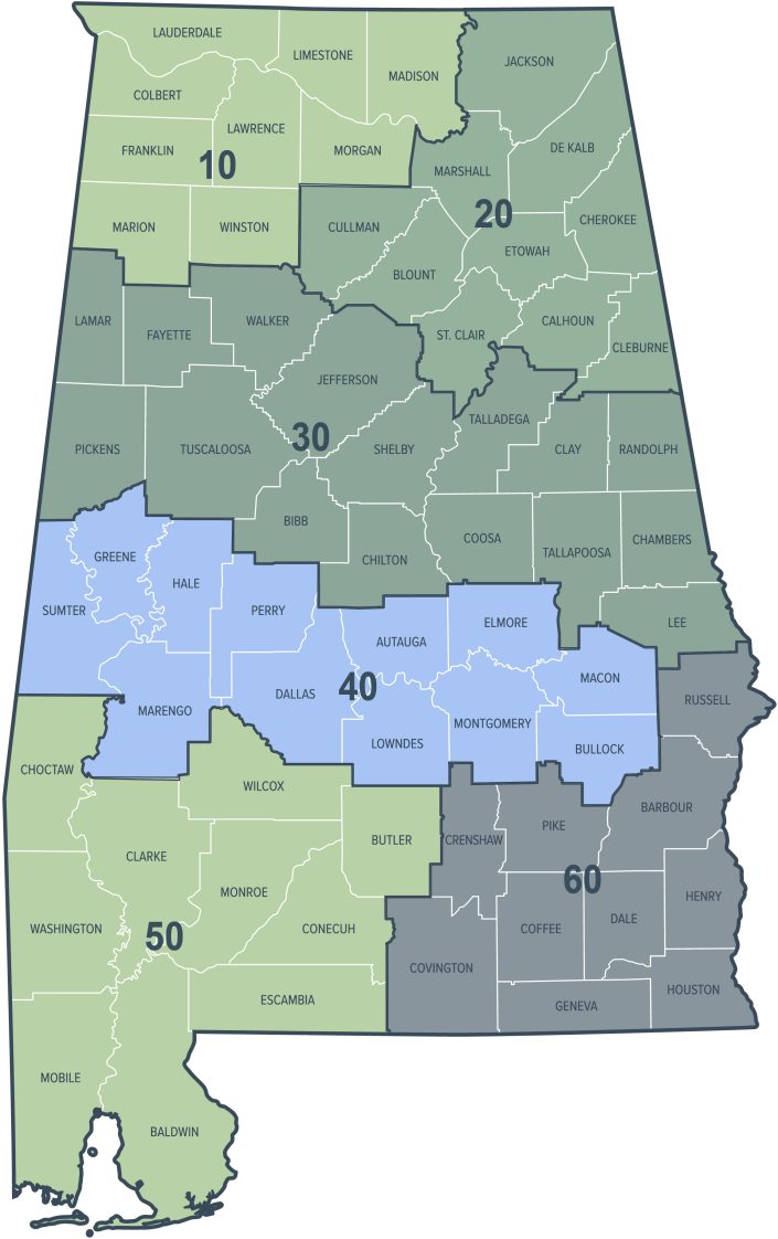 Agriculture & Forestry Grow Alabama Regional Breakdown - Alabama ...